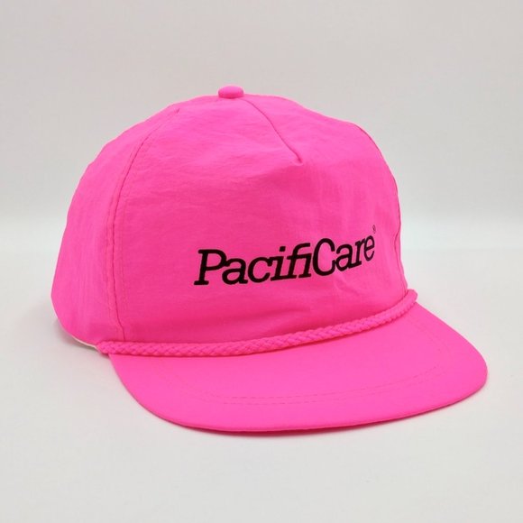 Vintage | Accessories | Vintage Pacificare Neon Nylon Snapback Trucker ...
